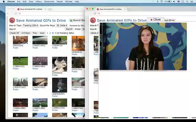 Save Animated GIFs to Drivein Chrome with by