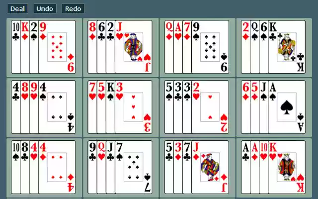 Solitaire JS Gamesin Chrome with by OffiDocs for