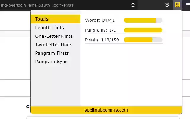 Spelling Bee Hintsin Chrome with by OffiDocs for