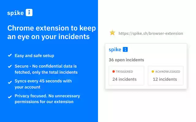 Spikesh Incident trackerin Chrome with by