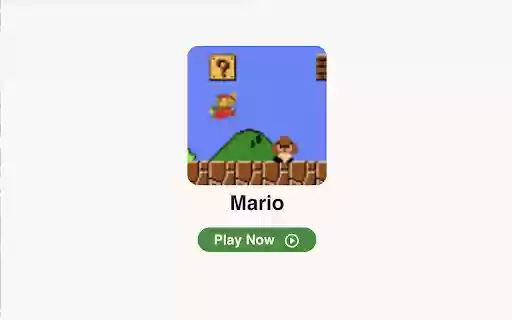 Super Mario Bros Classic Gamein Chrome with by