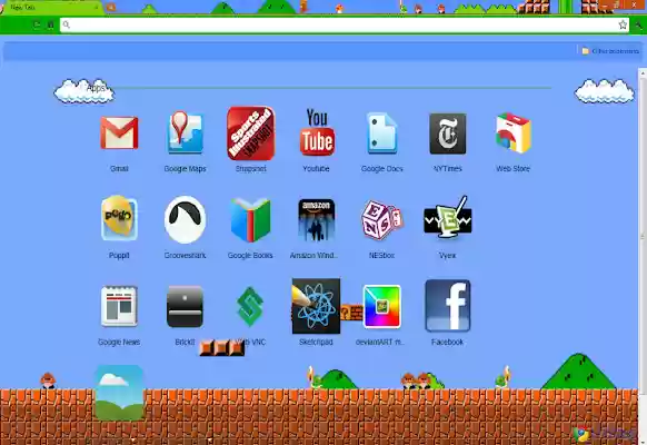 Super Mario Bros Widescreenin Chrome with by