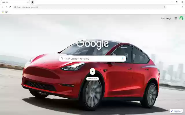 Tesla Model Yin Chrome with by OffiDocs for