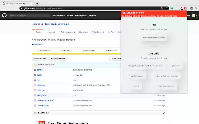 Text Drain Extensionin Chrome with by OffiDocs