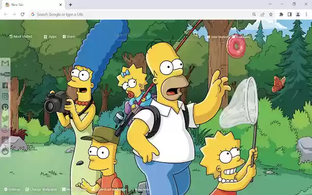 The Simpsons Wallpaperin Chrome with by OffiDocs