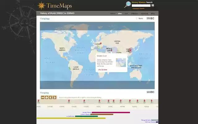 TimeMaps: World History Atlasin Chrome with by