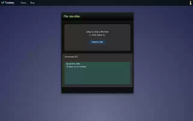 Toolsley File Identifierin Chrome with by