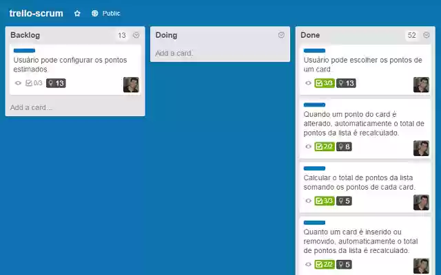 Trello Scrumin Chrome with by OffiDocs for