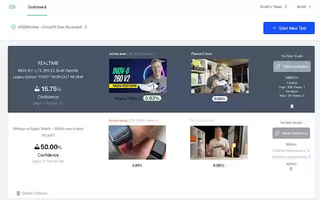 TubeSplit A/B Testing for YouTube Thumbnails in