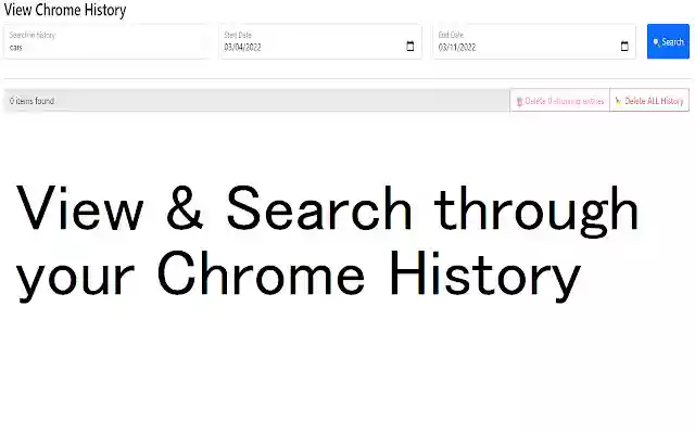 View Chrome Historyin Chrome with by OffiDocs