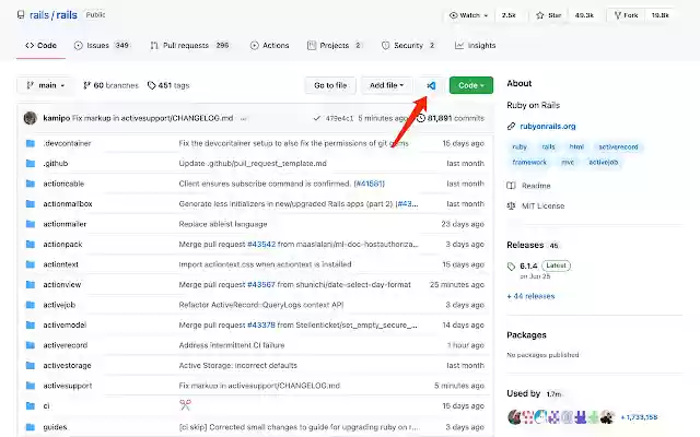 VSCode Buttonin Chrome with by OffiDocs for