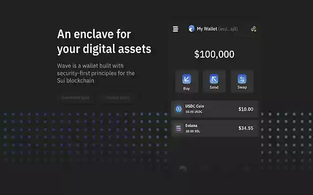 Wave Walletin Chrome with by OffiDocs for office
