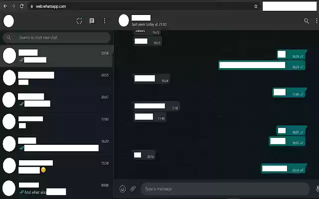 Whatsapp scrollerin Chrome with by OffiDocs for