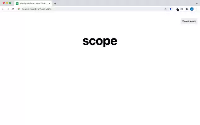 Wordle Dictionary New Tab Pagein Chrome with by