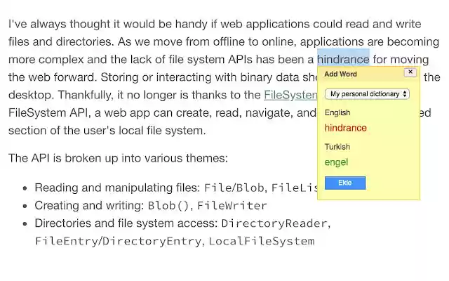 Word Practice Translatein Chrome with by