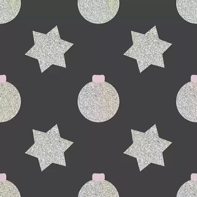 Star Christmas Bauble Glitter by OffiDocs for